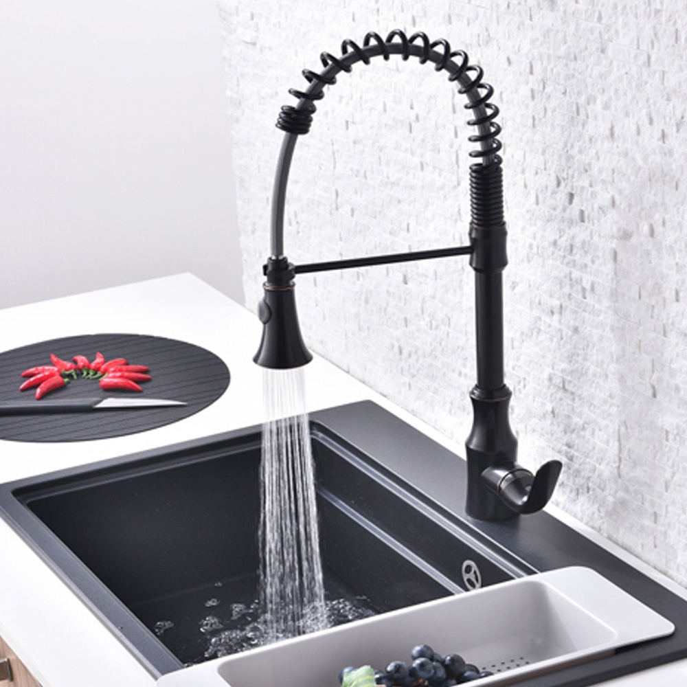 Professional Spring-loaded 3-Function Pull Down Kitchen Faucet